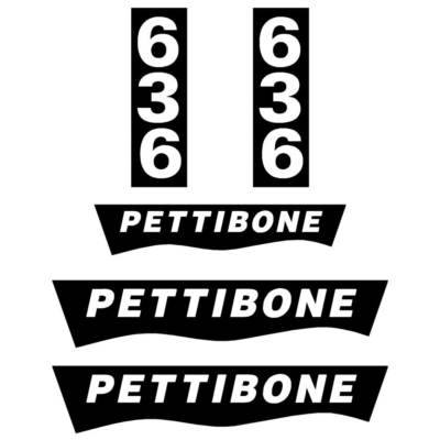 Pettibone 636 Extendo Telehandler Forklift Reach Boom Decal set sticker ...