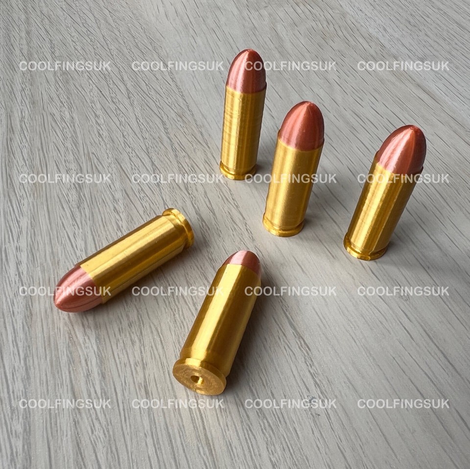 3D Printed Replica lifesize Colt 45 Cal Long Bullets For Cosplay Movie ...
