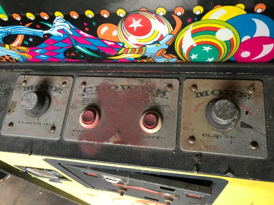 Vintage Midway Clowns Arcade, Super RARE Coin operated video game, all ...