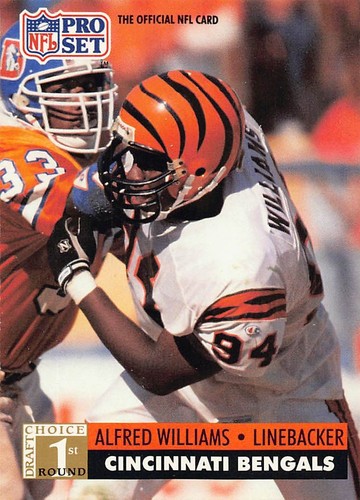 Alfred Williams 1991 Pro Set 747 Cincinnati Bengals Football Card | eBay
