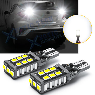 For Toyota C-HR 2018 2019 CHR White 921 912 LED Strobe Reverse Light ...