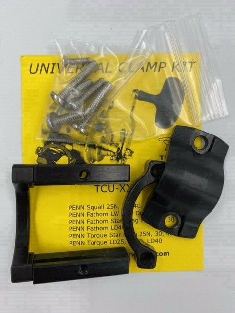 Tiburon TCU M L XL XXL Reel Clamp Kit Penn Daiwa Shimano Okuma Select ...