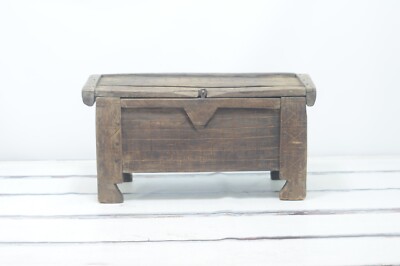 Antique 18th Century Primitive Shepherds Chest Hand Made Folk Art Wood ...