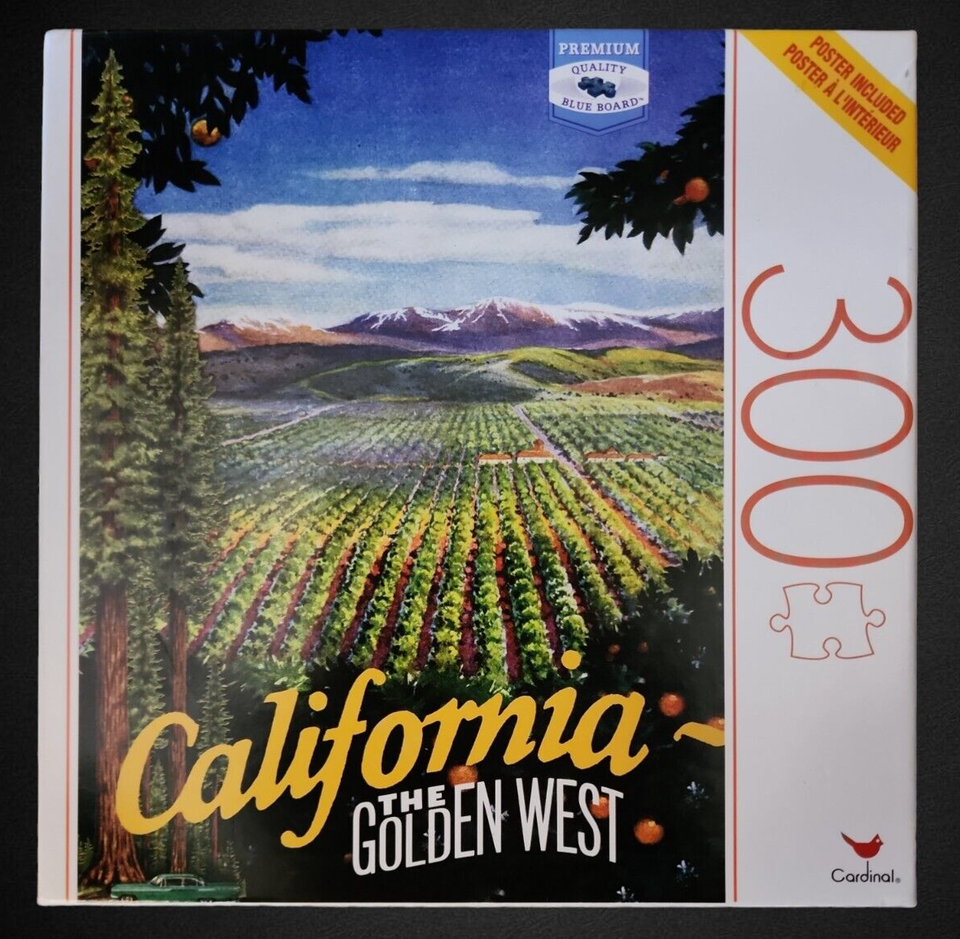 Jigsaw Puzzle Cardinal California 300 pc Golden West Crafts Hobbies ...
