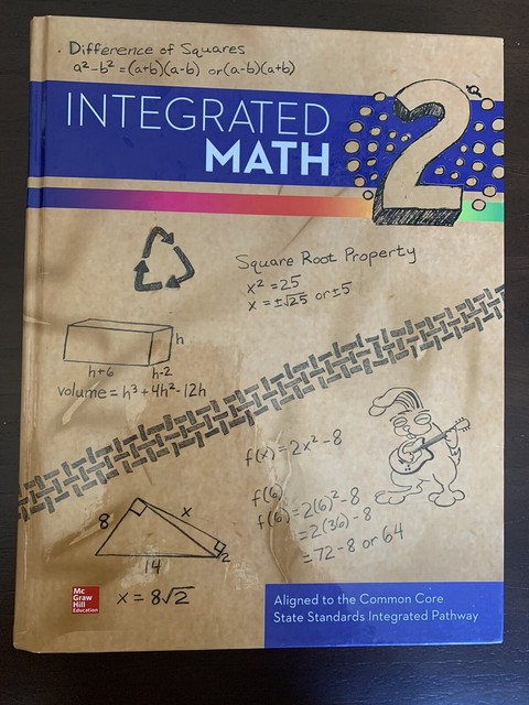 McGraw Hill Integrated Math 2 Hardcover Book - Student Edition | eBay