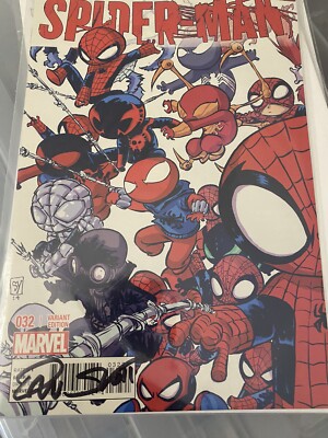 The Superior Spider-Man #32 2014 NM Skottie Young Variant Cover Signed ...