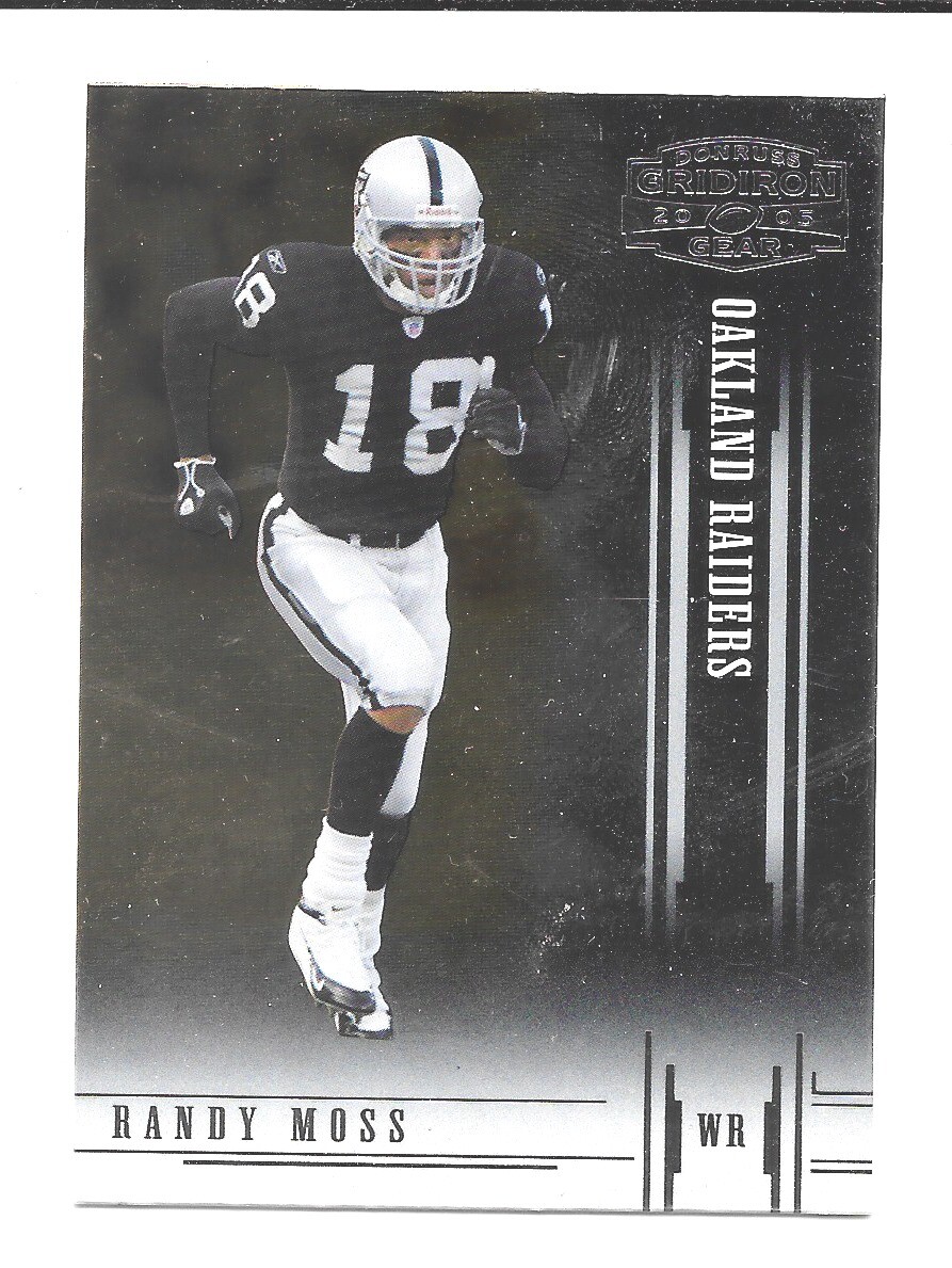 2005 Donruss Gridiron Gear Randy Moss Oakland Raiders #79 NRMT | eBay