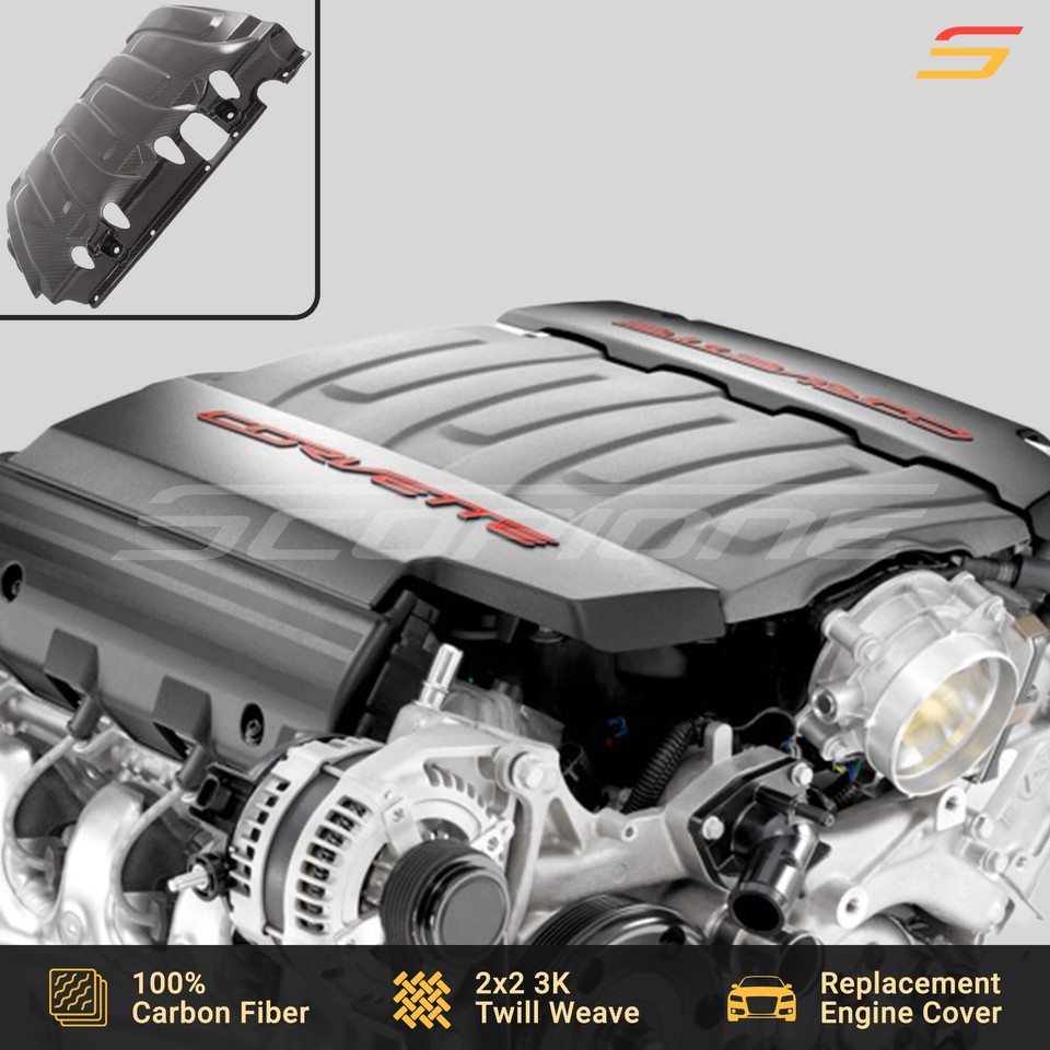 Scopione Carbon LT1 Engine Cover for Chevrolet C7 14-19 Corvette 16-24 ...