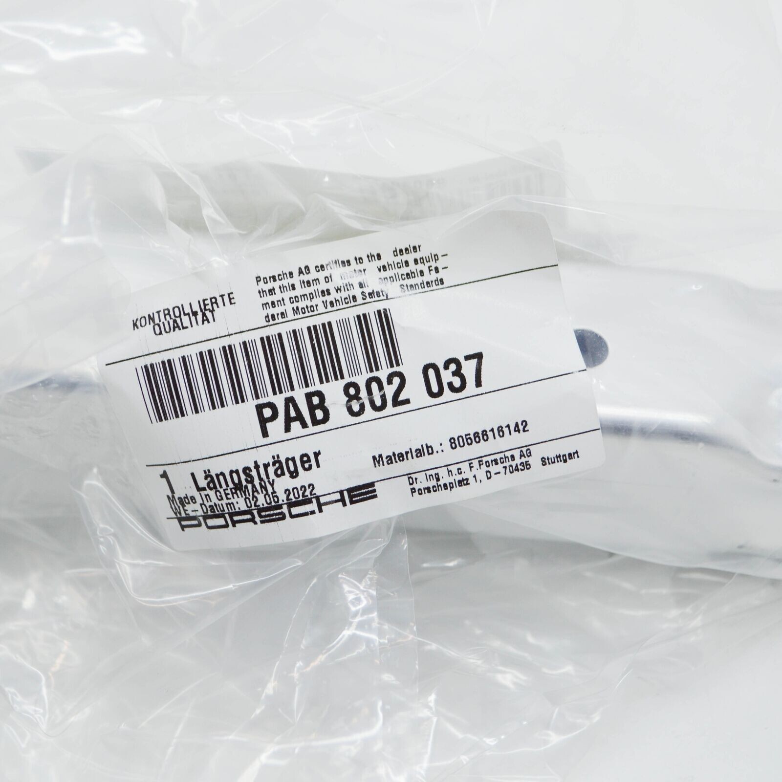 PORSCHE CAYENNE 9YA Right Lower Side Member PAB802037 PAB.802.037.A NEW ...