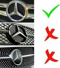 Glowing Car Led Logo Light Emblem Grille Badge Black For Benz New E ...