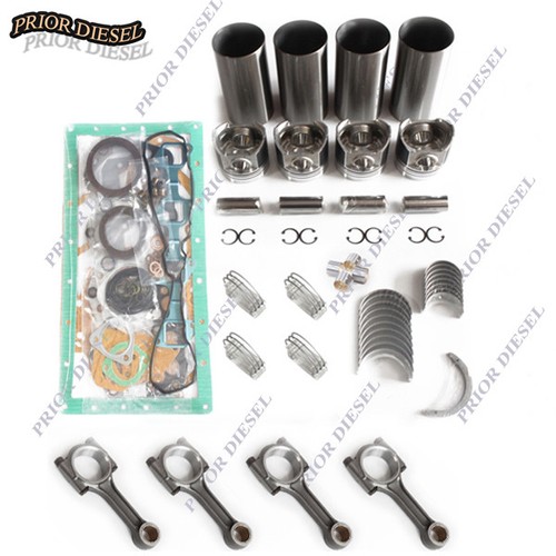 Mitsubishi S4SDT Engine Rebuild Kit&4 Connect Rods For Caterpillar 252B ...
