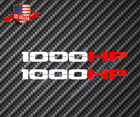 1000 HP / HORSEPOWER VINYL DECAL STICKER 2 COLOR STICKERS STYLE | eBay