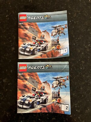 Lego Agents 8634 Mission 5: Turbocar Chase INSTRUCTION MANUAL ONLY | eBay