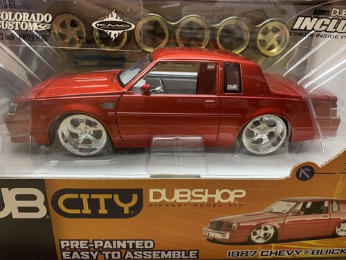 1/24 Jada DUB CITY DubShop Kit 1987 Candy Red Buick Grand National NEW ...