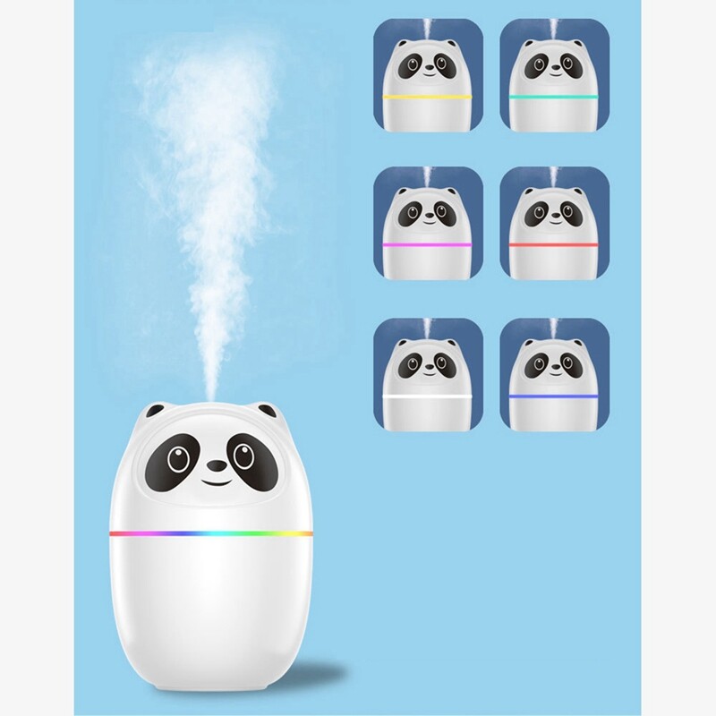 Pandas Air Humidifier Cute 220Ml Essential Oil Diffuser USB Fogger ...