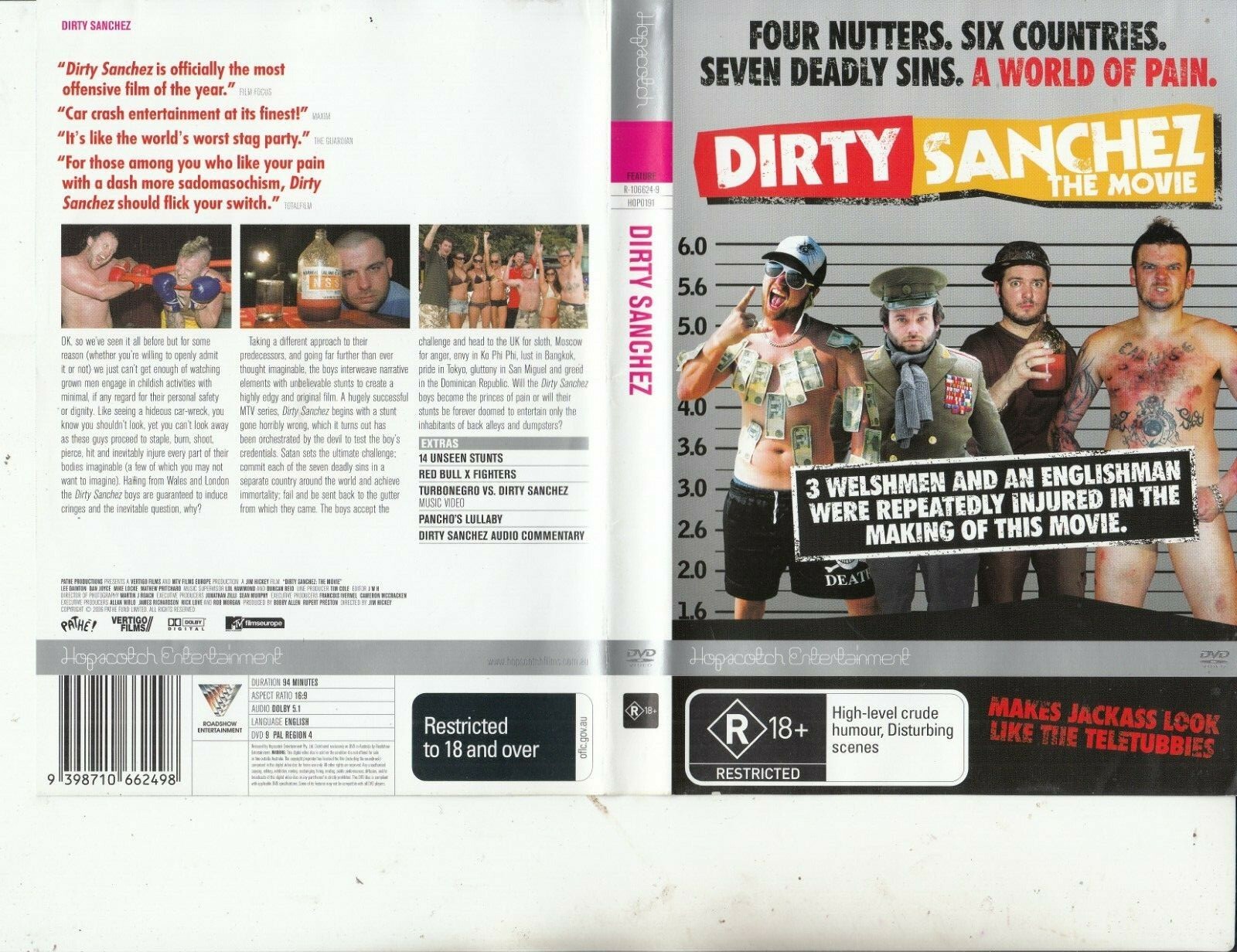 Dirty Sanchez-The Movie-2006-[Lee Dainton]-Hopscotch Entertainment-Movie HE-DVD | eBay