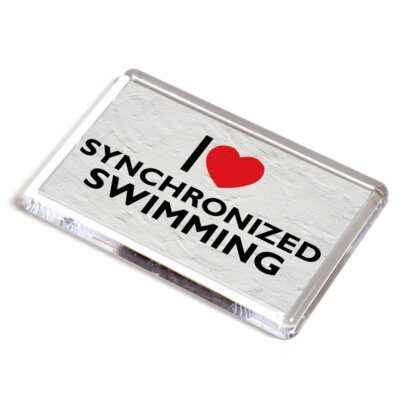 FRIDGE MAGNET - I Love Synchronized Swimming - Sports & Games Gift ...