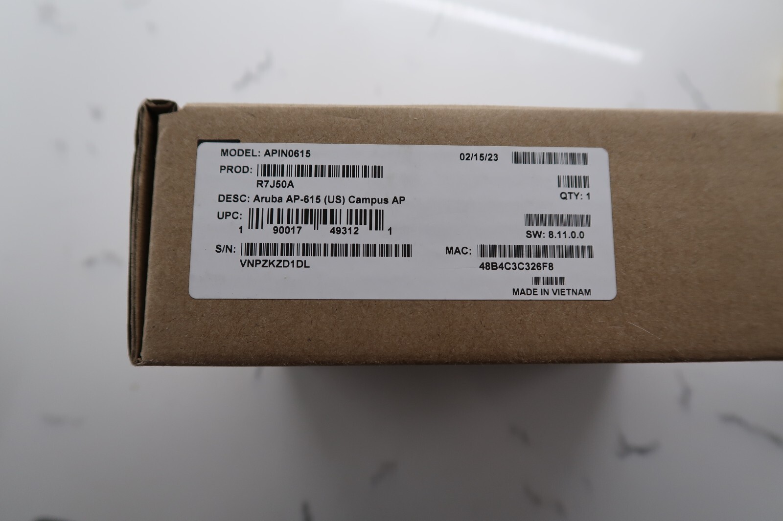 Aruba AP-615 2400 Mbps Wireless Access Point - White (R7J50A) for sale ...