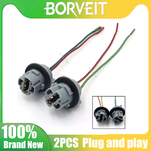 2x 7440 7440NA 992 7440A LED Bulb Brake Turn Signal Light Socket ...