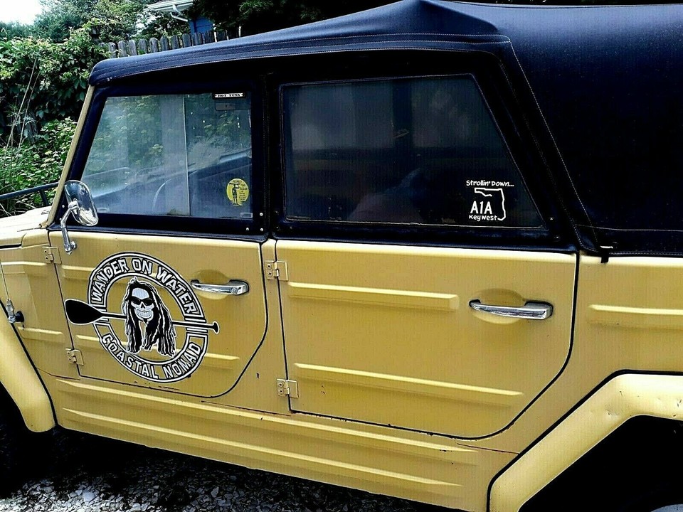 Caribbean Hobo Strollin down A1A sticker Decal Key west Florida Route 1 ...