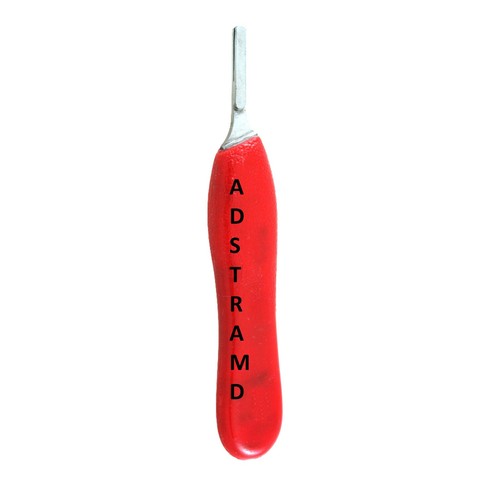 Scalpel Knife Handle #6 Red Plastic Grip Podiatry Dermal Surgical ...