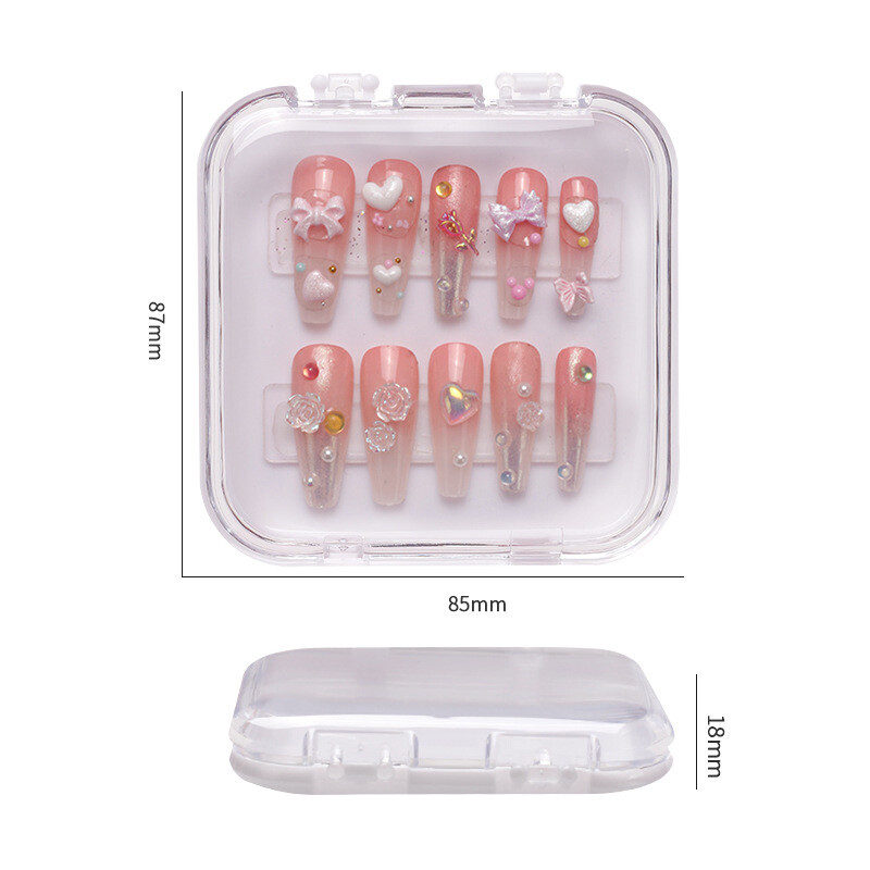 Empty Nail Art False Nail Tips Sorting Storage Jewelry Box Case ...