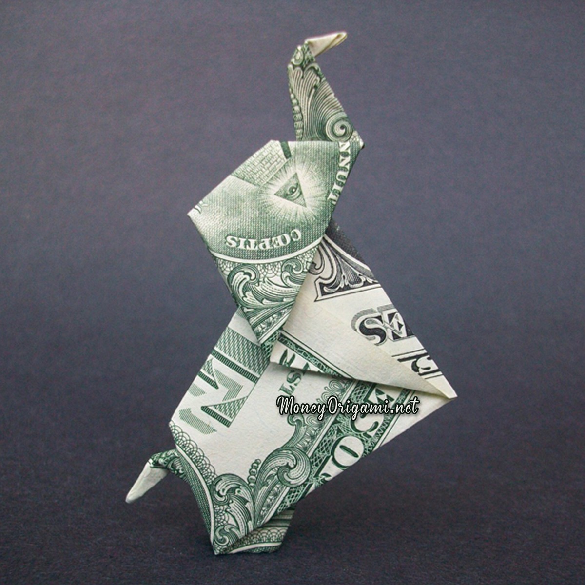 Money Origami Elephant Dollar Bill Origami Elephant Folding Guide