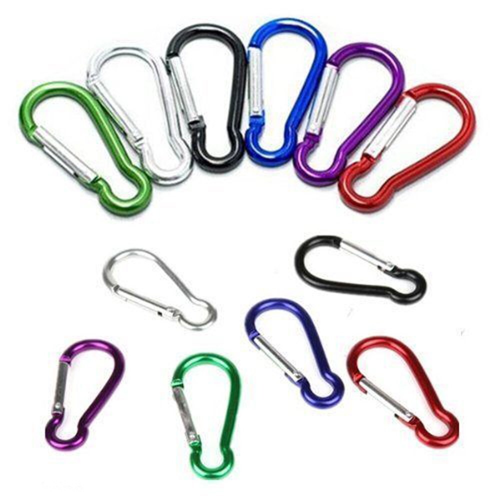 10x Hiking Rock Climbing Carabiner Hook Mountaineering/Safety Buckle ...