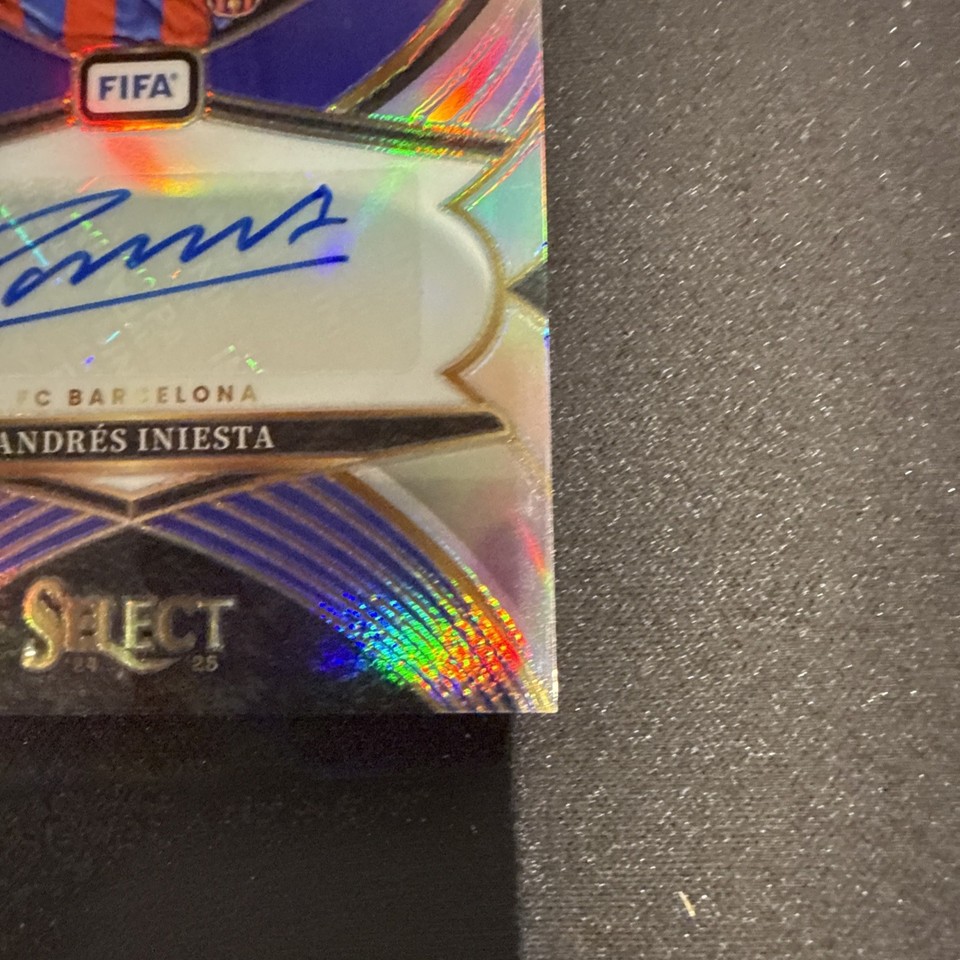 Select Fufa 24/25 Autograph Andres Iniesta Fc Barcalona | eBay UK