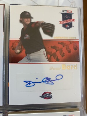 Daniel Bard autographed tri-star minor league baseball card. Colorado ...
