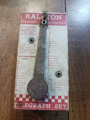 RARE TOM MIX CIRCA 1940'S-1950'S STRAIGHT SHOOTERS TELEGRAPH SET | eBay