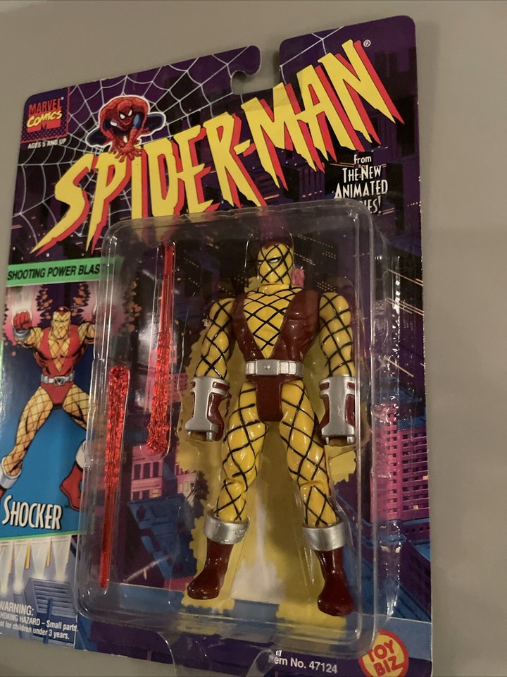 Toybiz Spider-Man Animated Series The Shocker Action Figure MOC Vintage ...