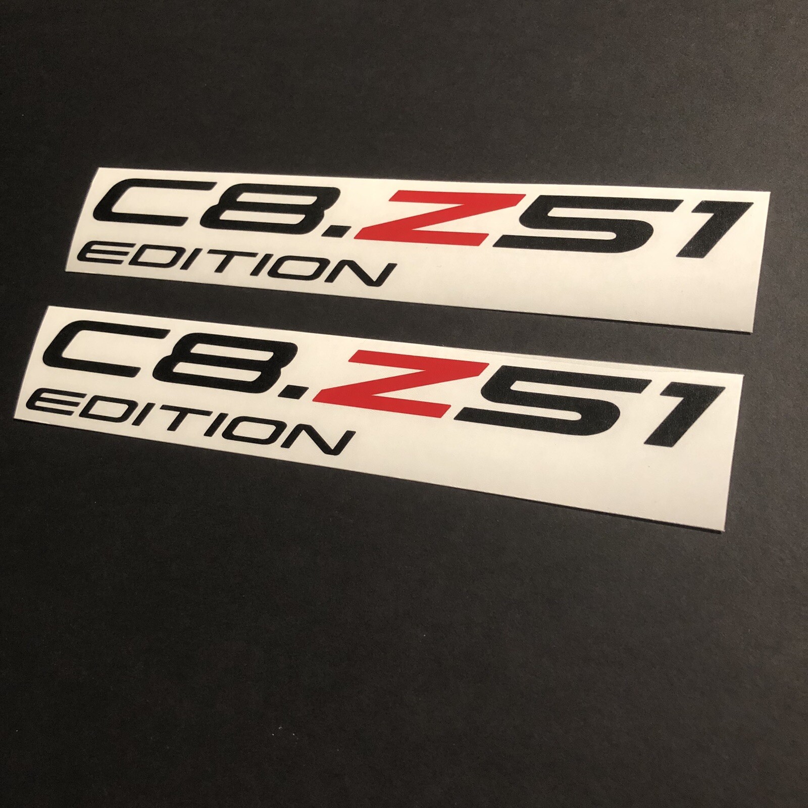 PAIR of (2) 2020-2024 C8 Corvette C8 Z51 Rear Quarter Vinyl Decals | eBay