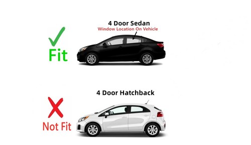 Fits 2012-2017 Kia Rio 4 Dr Sedan Driver Side Left Rear Door Window ...