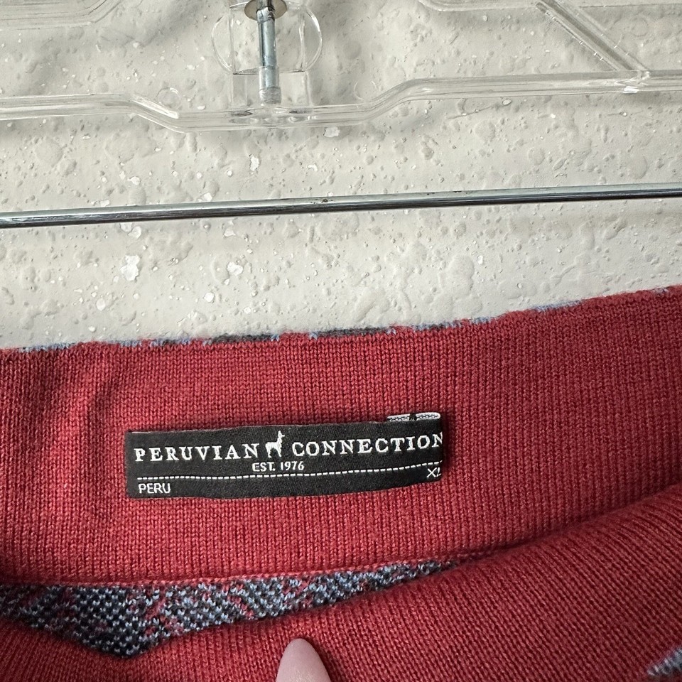 Peruvian Connection Red Sweater Pencil Skirt Sz XL B-E | eBay