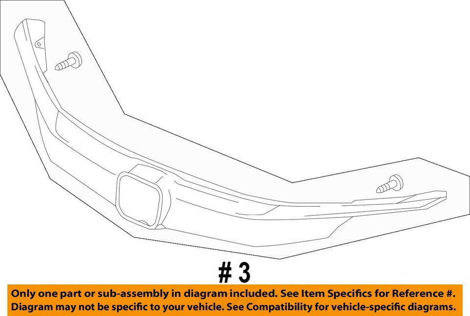 2016-2017 Honda Accord Grille Grille Surround Components | 71180-T2FA51 ...