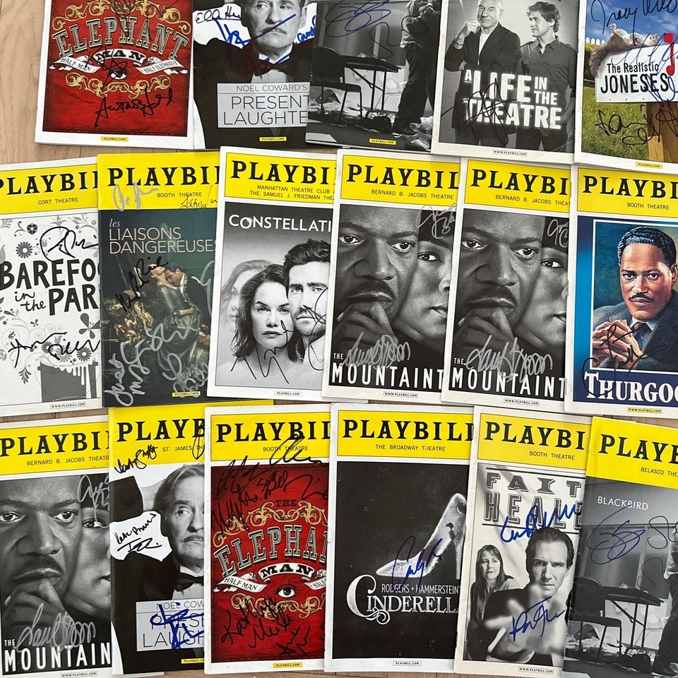 Lot 3 Signed Playbills Original Broadway Show. Genuine. Mint Condition ...