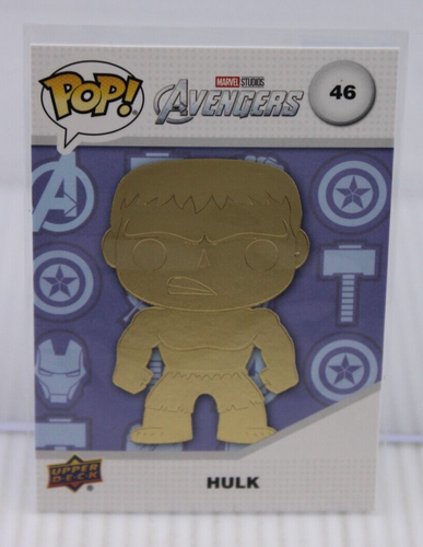 A7 Upper Deck Funko Pop Card Marvel Hulk 46 Gold Insert | eBay