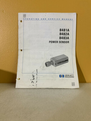 HP 08481-90063 8481A 8482A 8483A Power Sensor Operating and Service ...