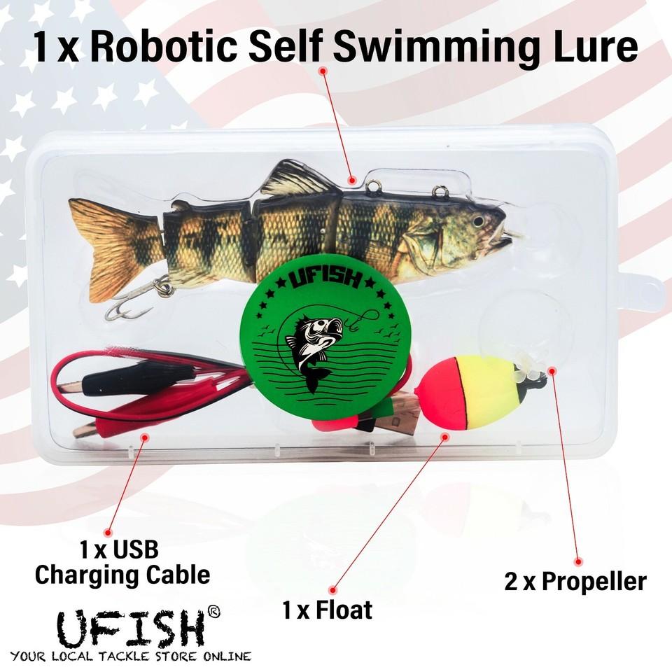 Electric Live bait, Robotic Fishing Lure - Animated Swimming Wobbler ...
