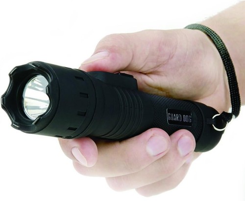 Guard Dog Security Stun Gun/Rechargeable Tactical LED Flashlight Black ...