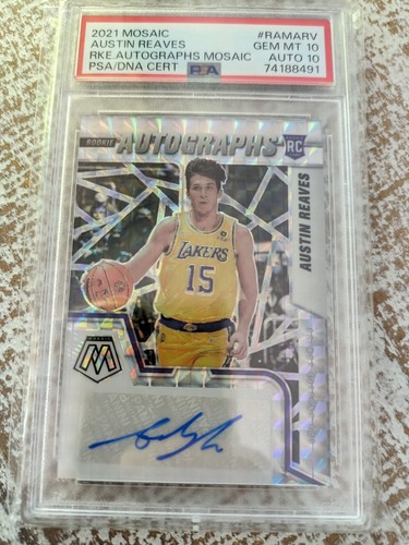 Austin Reaves Rookie RC Auto Signed Card Prism PSA 10 | eBay Australia