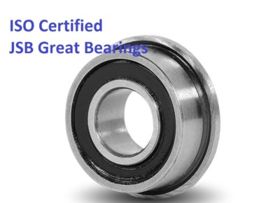 (Qt.10) Flange ball bearing FR188-2RS rubber seals FR188RS high quality ...