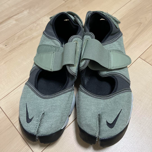 Nike Air Rift Split Toe Sneakers Gray Green Men's Casual Shoes 2014 US ...
