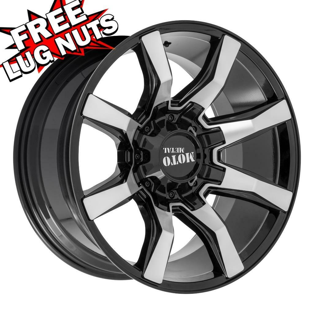 22 inch 22x10 Moto Metal MO804 MACHINED wheels rims 6x135 -18 | eBay