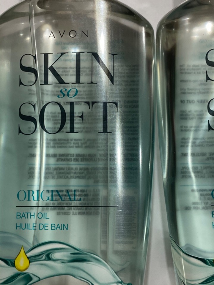 Avon~Lot of 2~Skin So Soft Original Bath Oil w/Jojoba,16.9 oz~New ...