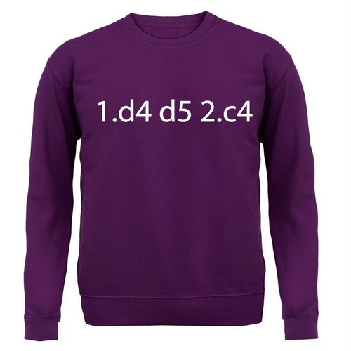 1. D4 D5 2. C4 Königin Gambit Schach " Opening - Kinder Kapuzenpulli ...
