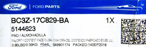 OEM NEW 11-16 Ford Super Duty Front Bumper Upper Step Pad Moulding Trim ...