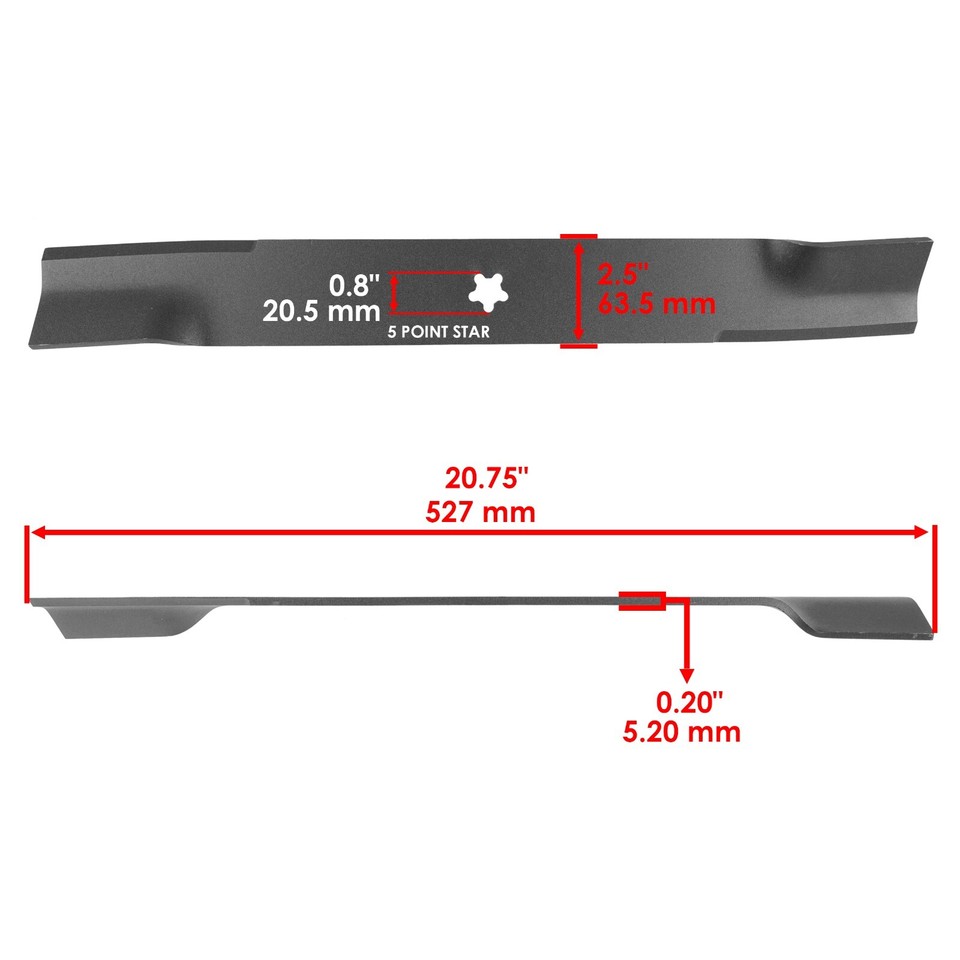 3 Deck Blade fits Husqvarna M-ZT61 MZT61 MZ6128 MZ28ZT P-ZT60 PZT60 ...