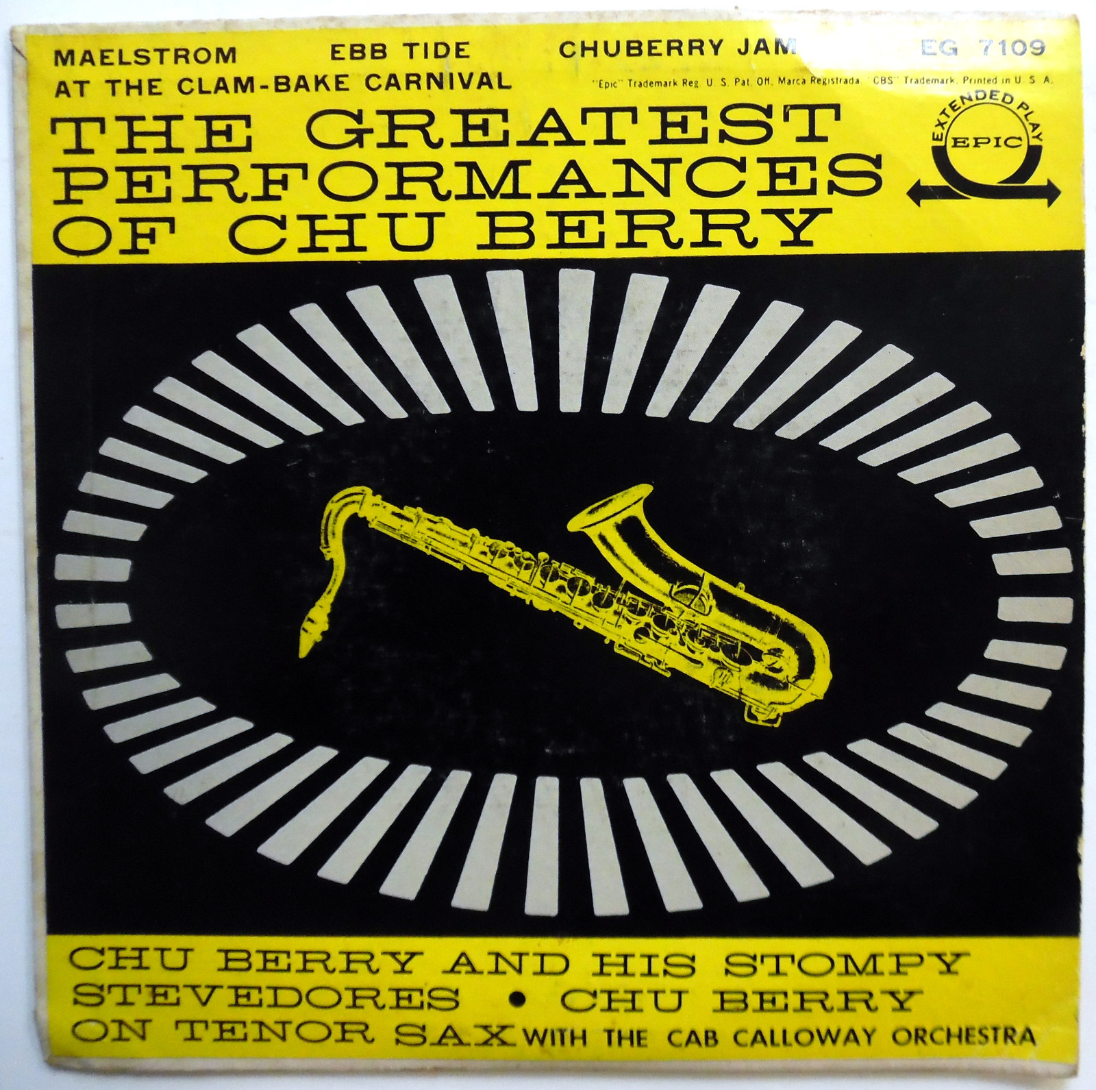 CHU BERRY 45 EP Greatest Performances / Maelstrom / Ebb Tide VG++ Jazz ...